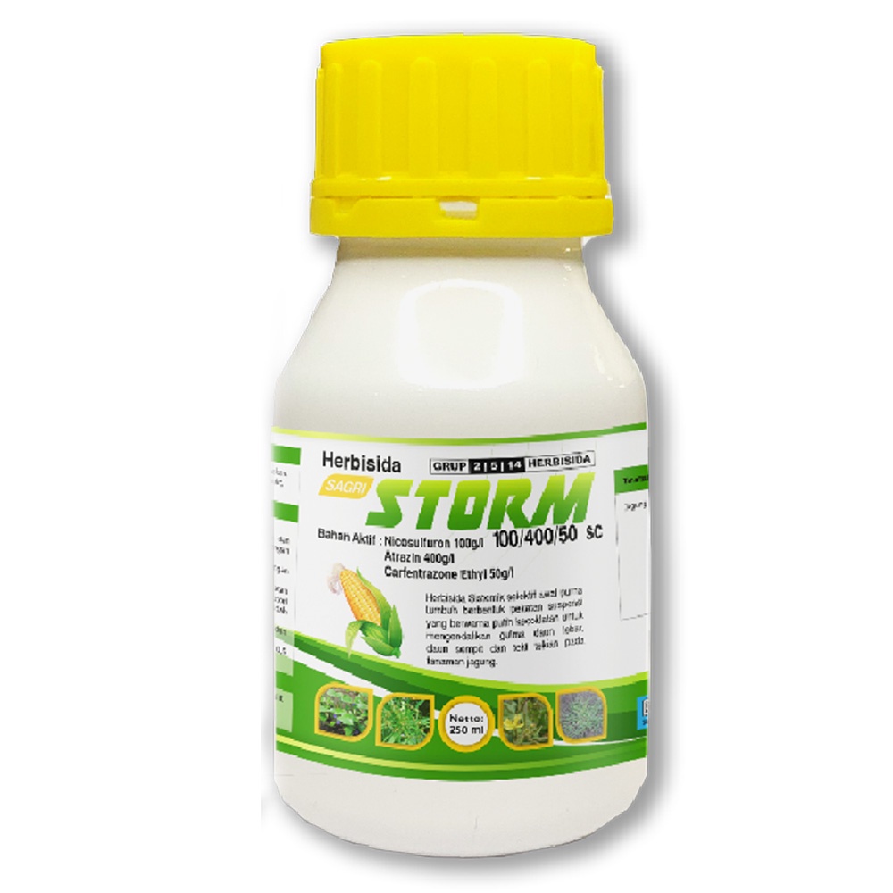 Jual OBAT RUMPUT AMPUH SELEKTIF JAGUNG 3 BAHAN AKTIF | SAGRI STORM 250 ...