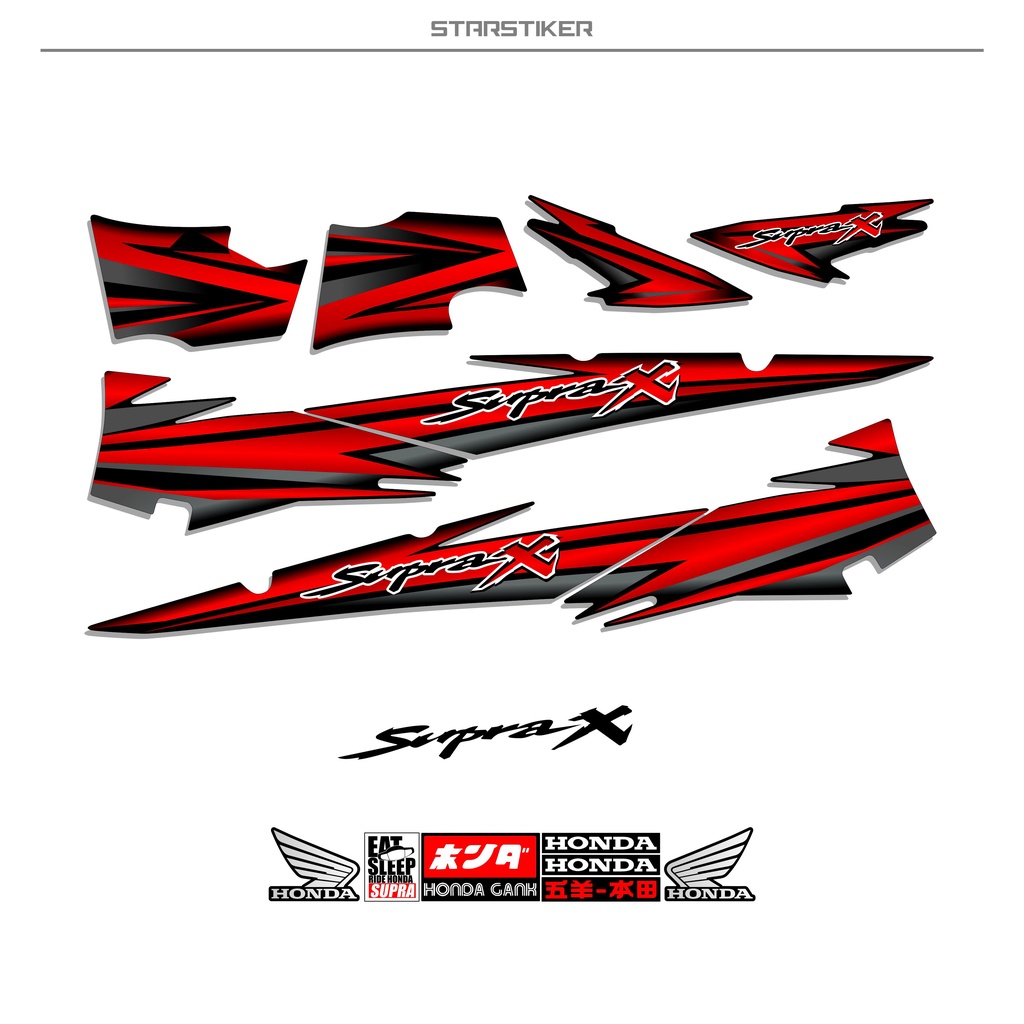 Jual (S) SX1 / STRIPING SUPRA X LAMA / OLD / STIKER SUPRA X / STICKER ...