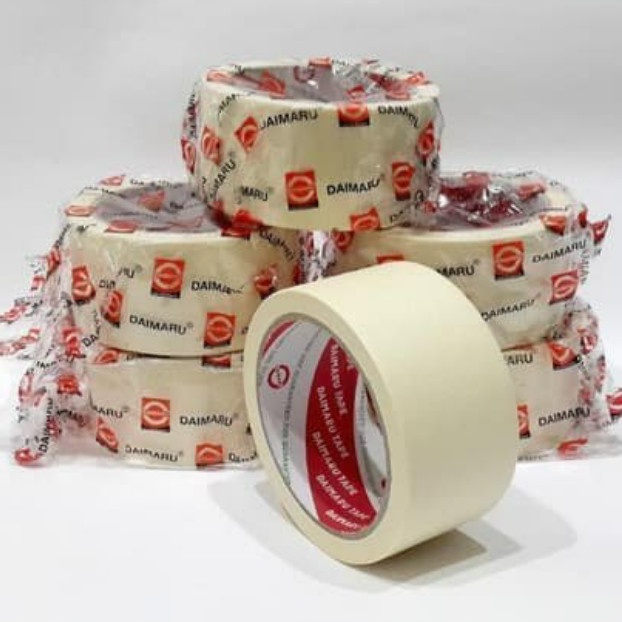 Jual Masking Tape DAIMARU 48mm 21METER FULL Lakban Kertas Besar 2inch ...