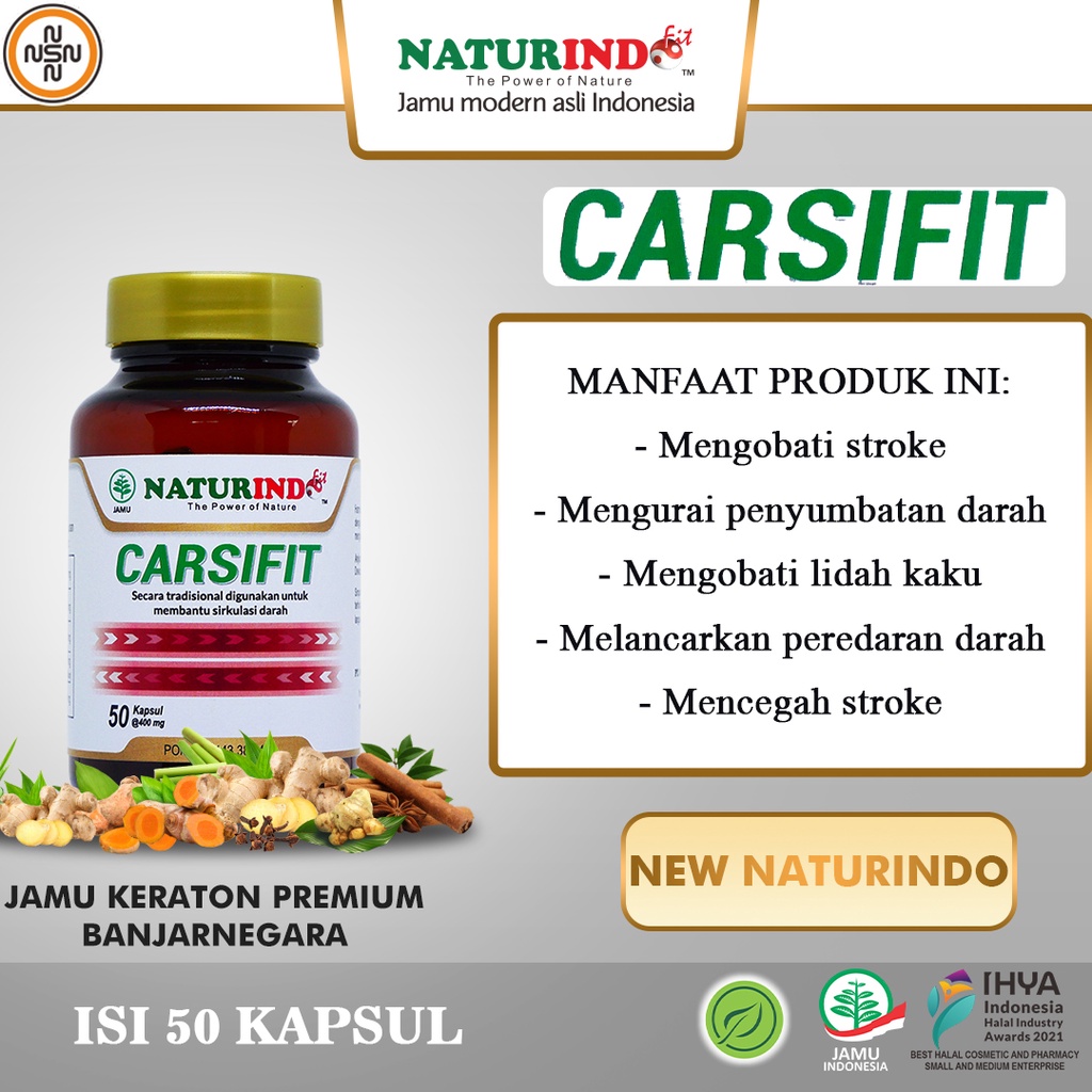Jual Carsifit Obat Herbal Stroke Struk Sebelah Susah Bicara Penglihatan ...