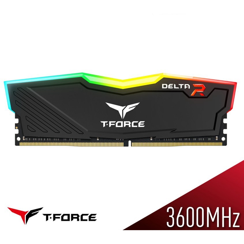 Jual Teamgroup Memory Delta Tforce RGB 16GB PC 3600 DDR4 Single - Black ...