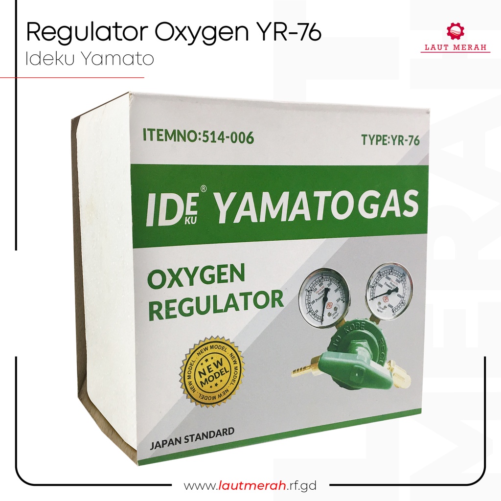 Jual Regulator Las Oksigen Yamato YR-76 Tabung Gas Oxygen Welding ORIGINAL | Shopee Indonesia