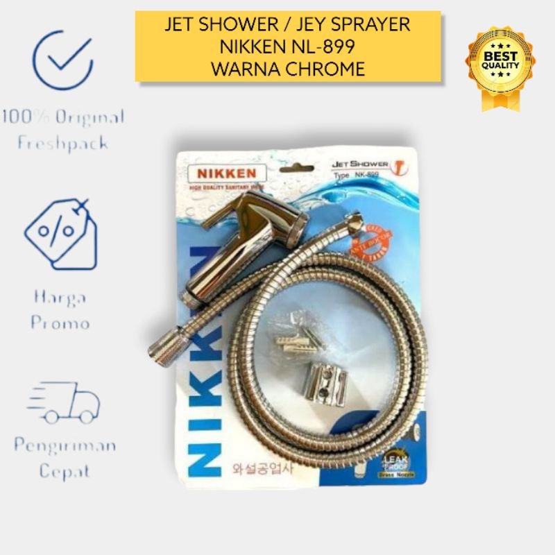 Jual NIKKEN JET SHOWER NK-899 CHROME FLEXIBLE HOUSE TOILET KAKUS ...