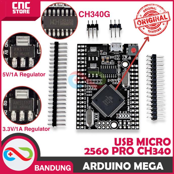 Jual ARDUINO MEGA 2560 PRO CH340 MICRO USB cncst00 | Shopee Indonesia
