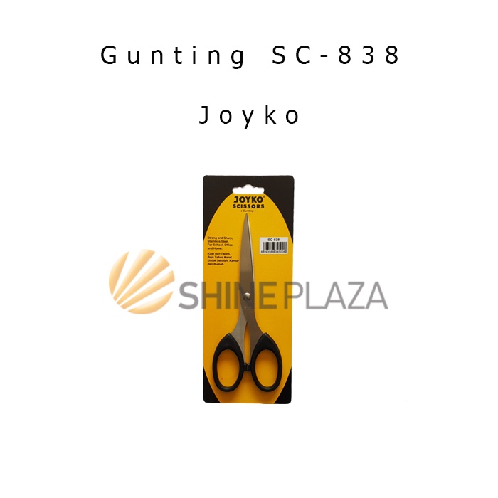 Jual Gunting Sedang Joyko SC-838 - Stainless Scissors Pemotong Kertas ...