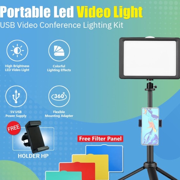 Jual LAMPU STUDIO FOTO LAMPU KONTEN KREATOR LAMP YOUTUBER VIDEO LED ...
