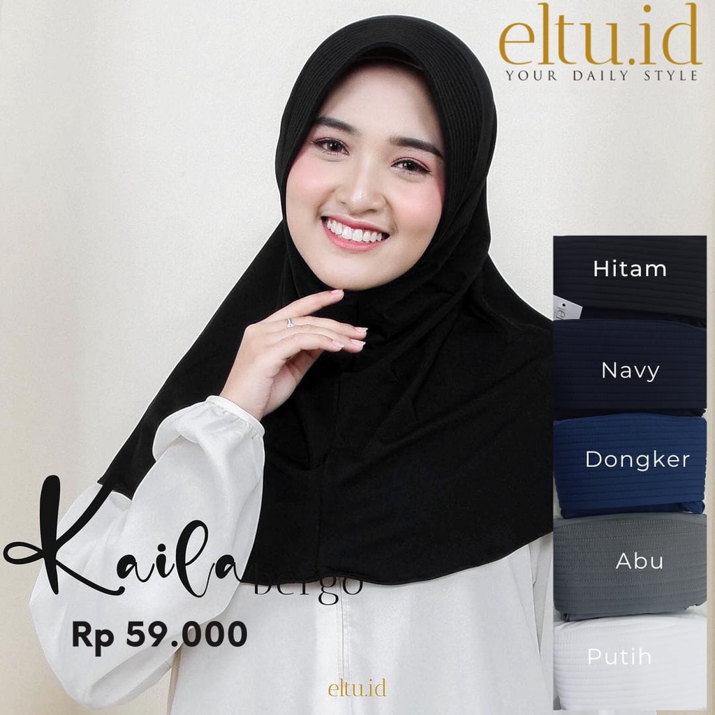 Jual Bergo Sekolah Kerudung Sekolah | Eltu Bergo Hijab Polos Kerudung Instan - Kaila Bergo ...