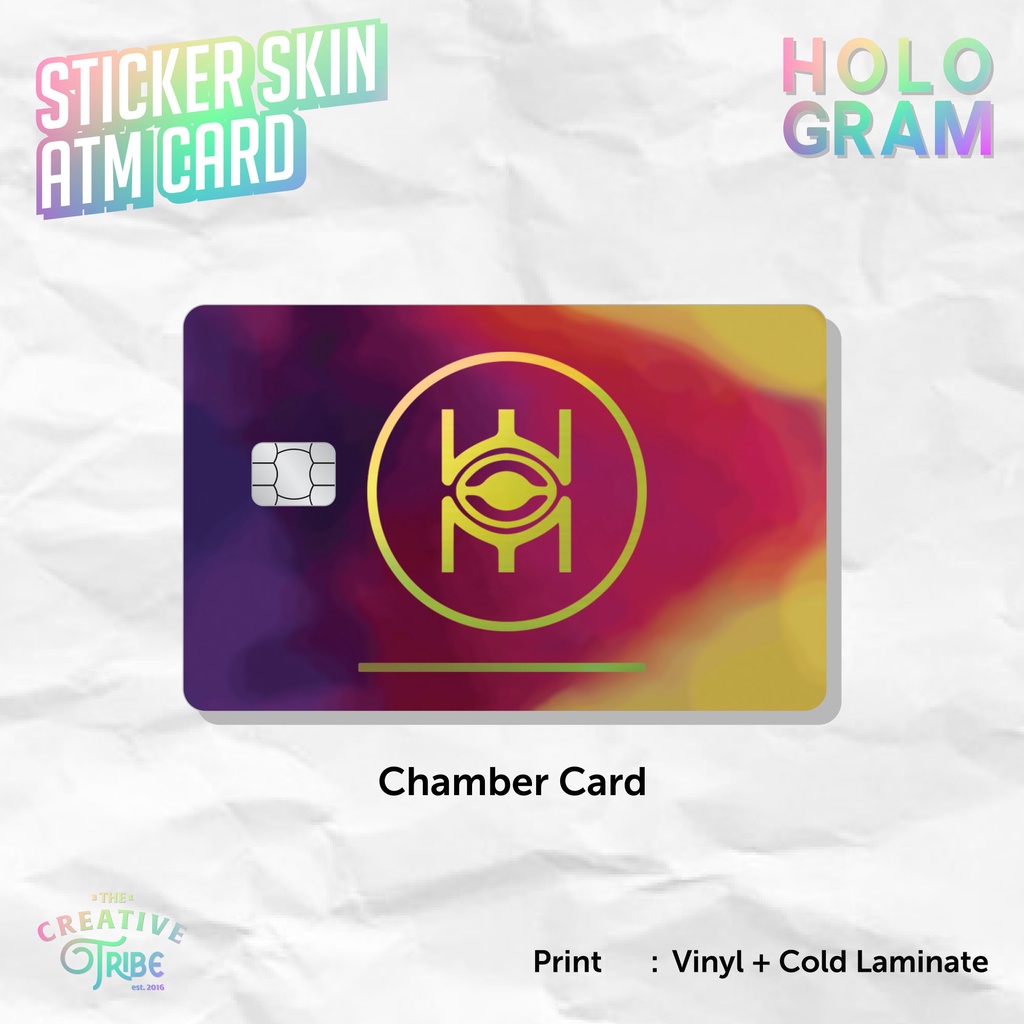 Jual Chamber Card - Sticker Skin Card HOLOGRAM - Vinyl ATM Debit Credit ...