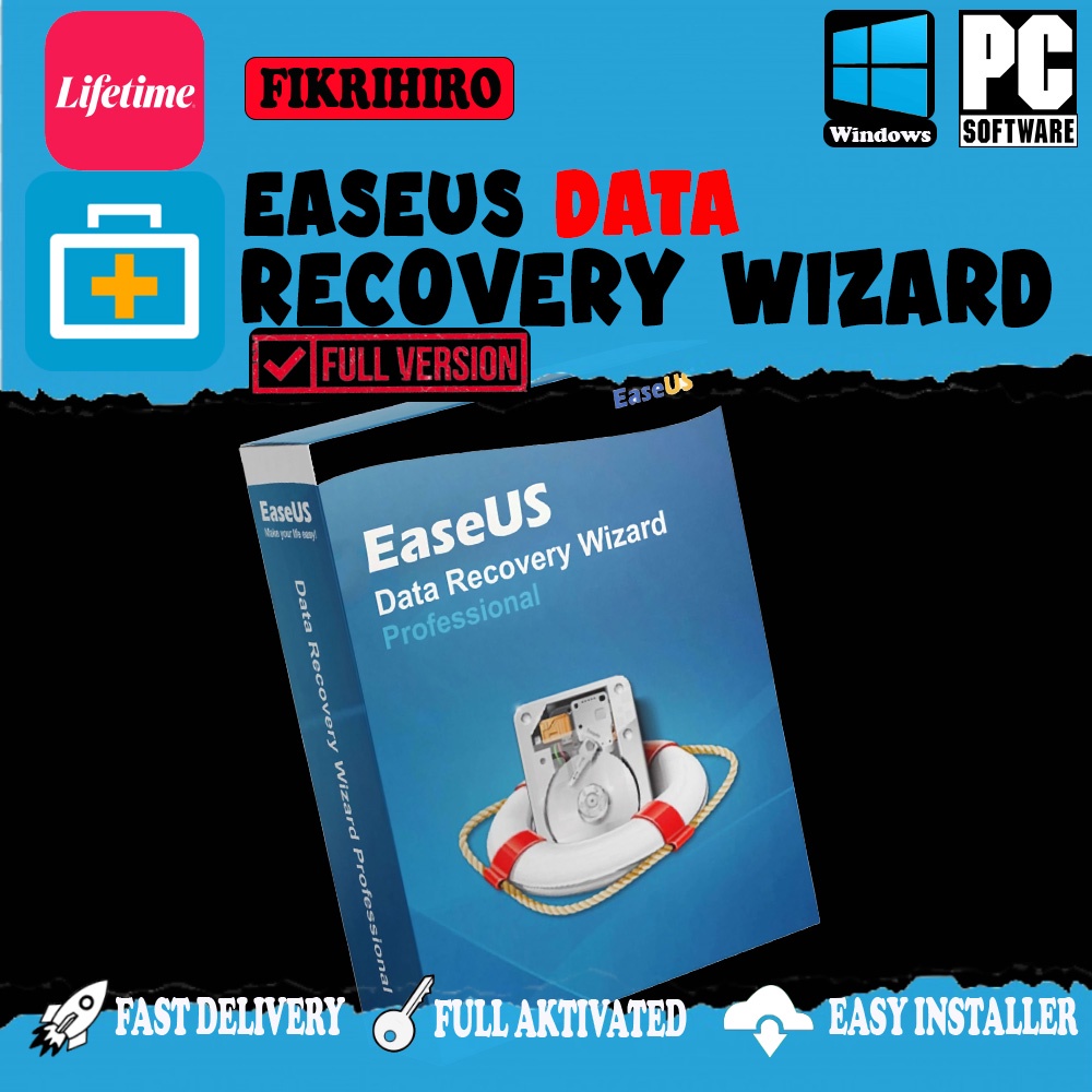 Jual EaseUs Data Recovery Wizard 16 Pro 2023 + Video Cara Instal Lifetime | Shopee Indonesia