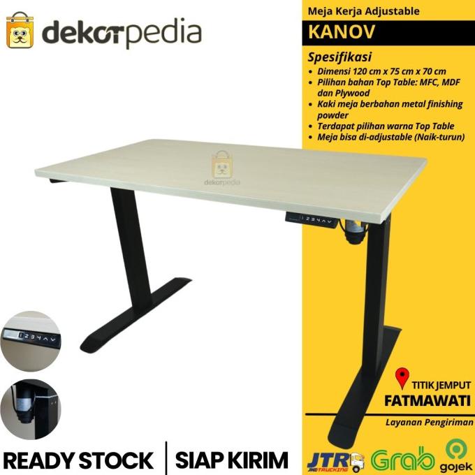 Jual Meja Kerja / Meja Elektrik / Meja Adjustable KANOV | Shopee Indonesia