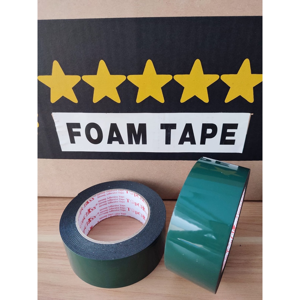Jual Double Tape Foam Hijau 2 inch / 44 mm x 5 meter Daya Rekat Kuat ...
