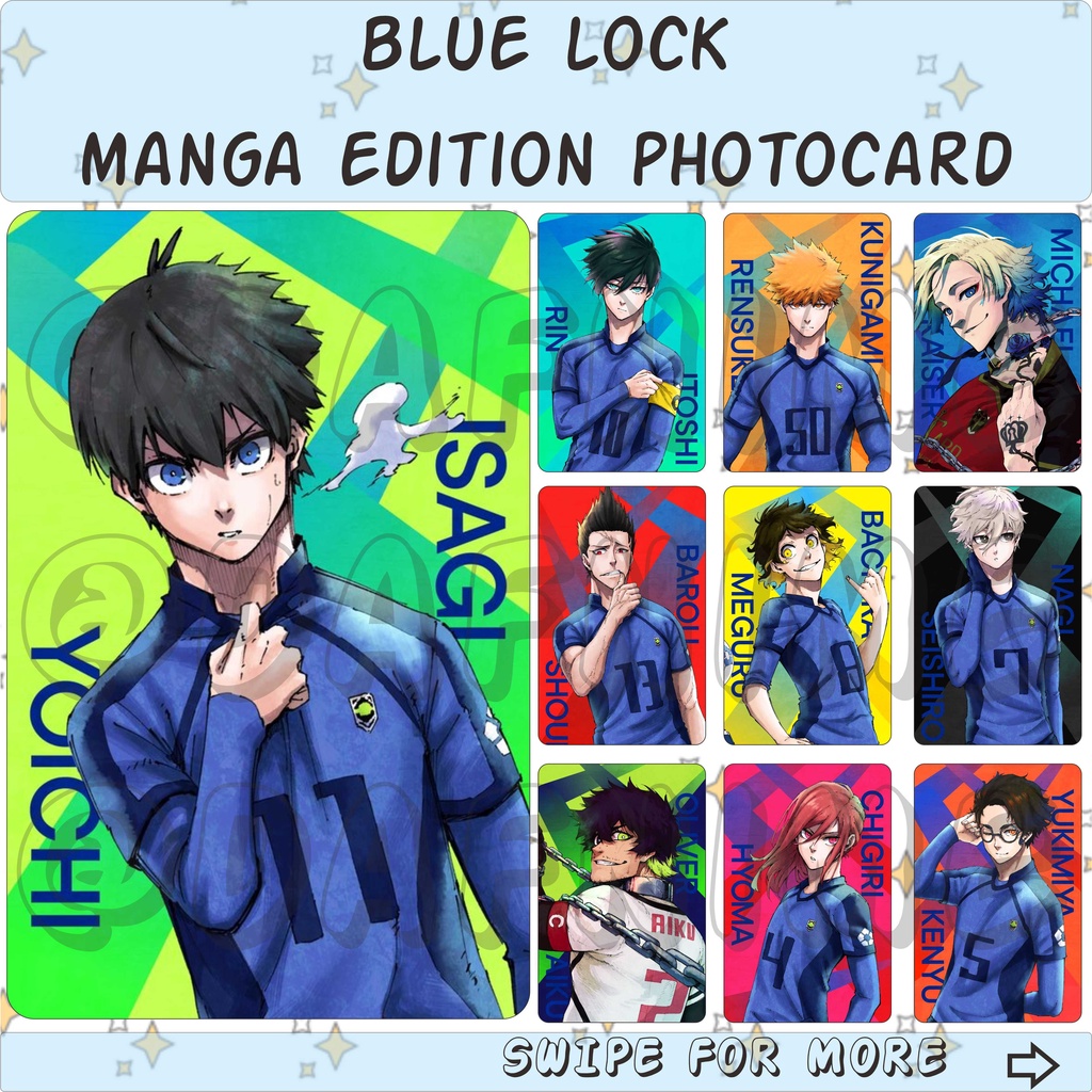 Jual BLUE LOCK MANGA EDITION PHOTOCARD ANIME | Shopee Indonesia