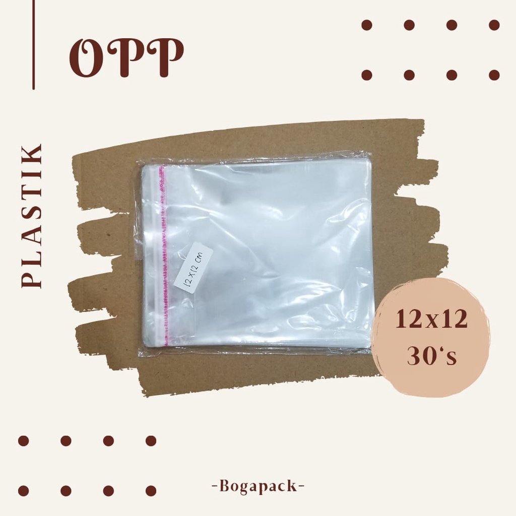 Jual Plastik OPP 12x12cm 30's isi 100pcs / Plastik OPP Bening / Plastik ...