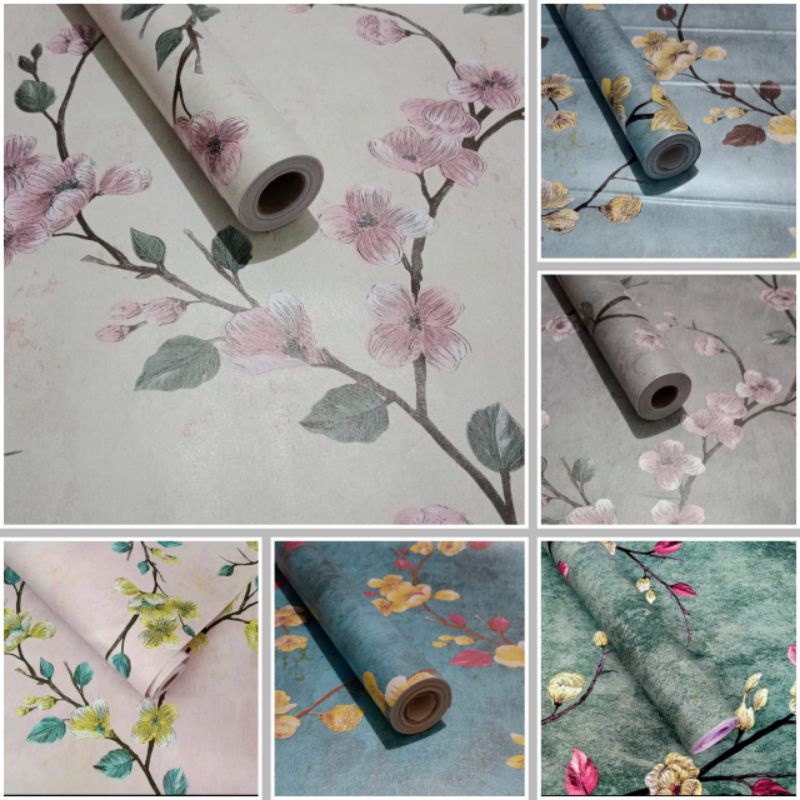 Jual Wallpaper Sticker Motif Bunga Sakura Wallpaper Dinding Super ...