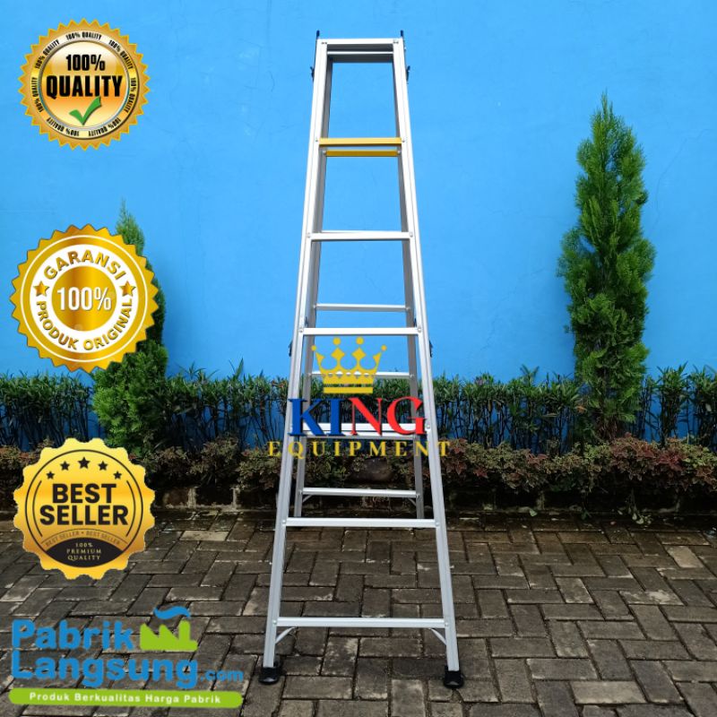 Jual tangga lipat CALTEK ukuran 200 CM/ 2 M,aluminium dua pungsi ...