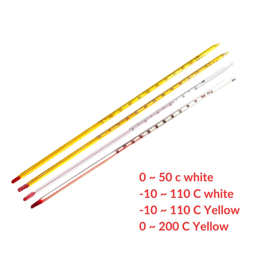 Jual Termometer alkohol laboratorium praktek -10 ~ 110 / Thermometer ...