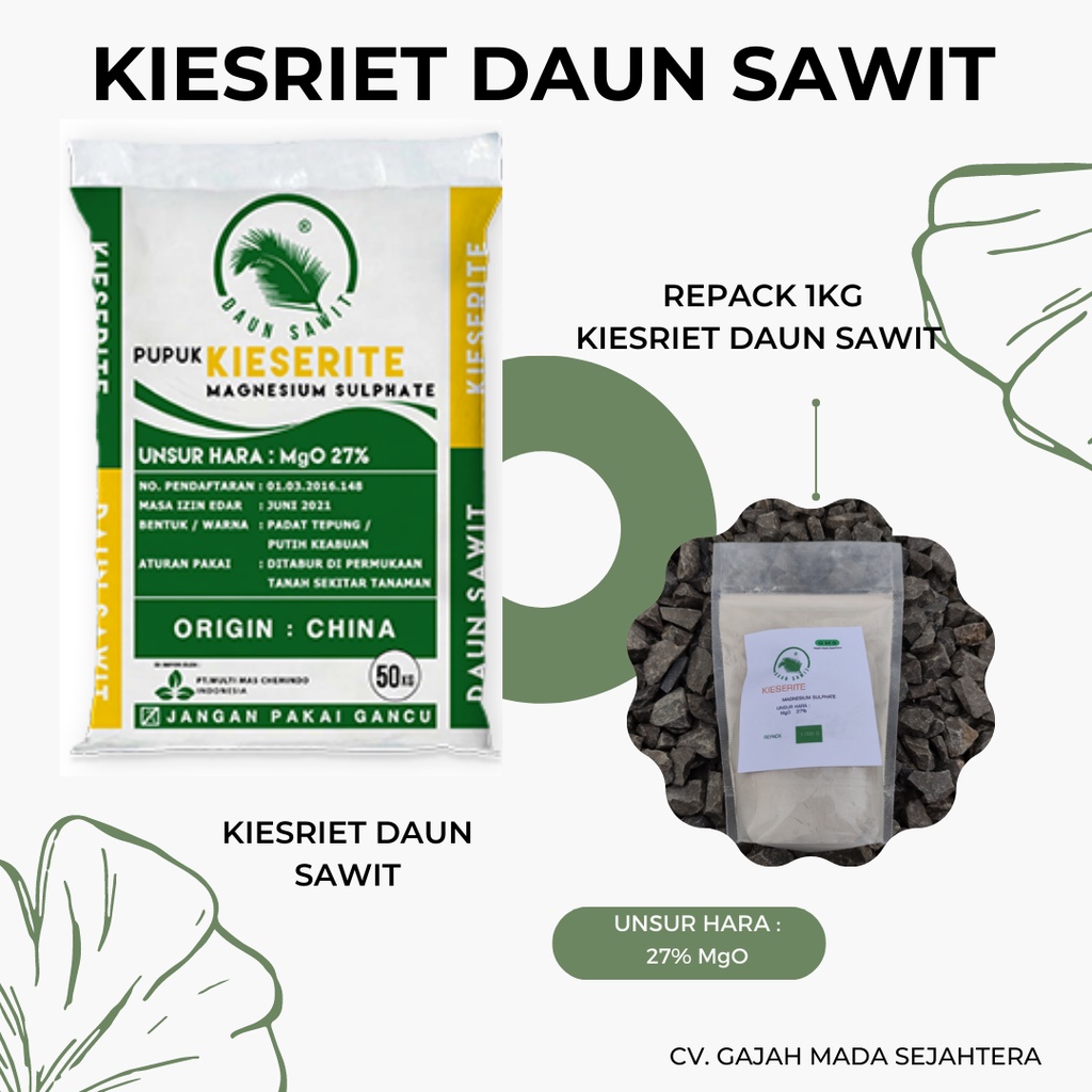 Jual PUPUK KIESERITE DAUN SAWIT REPACK 1KG | Shopee Indonesia