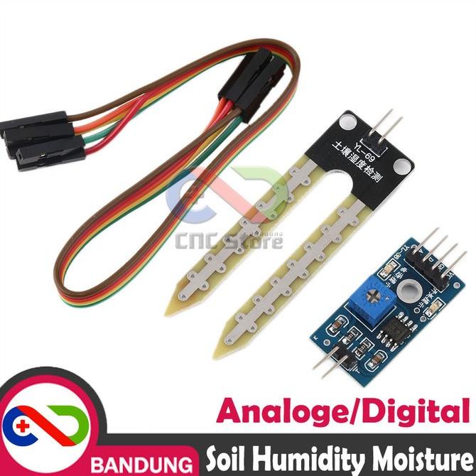 Jual MODULE SENSOR KELEMBABAN TANAH SOIL MOISTURE SENSOR HUMIDITY MODUL ...