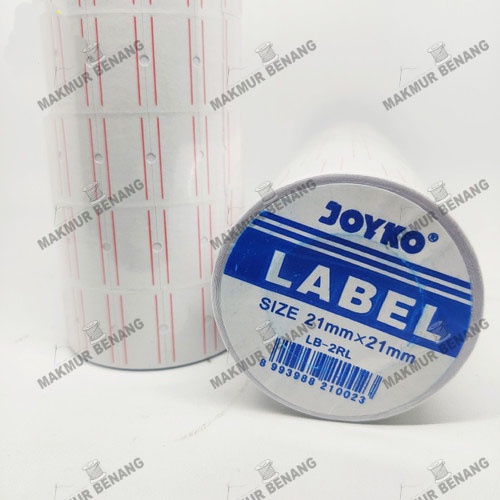 Jual Label Harga / Price Label Joyko LB-2RL 1 Baris 21mm x 21mm ...