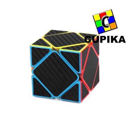 Jual Cube Puzzle Moyu SKEWB Sticker Black Carbon Fiber termurah 3x3 ...