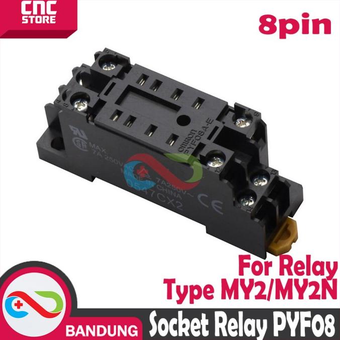 Jual SOCKET RELAY MY2 MY2N 8P 8 PIN PYF08A cncst00 | Shopee Indonesia