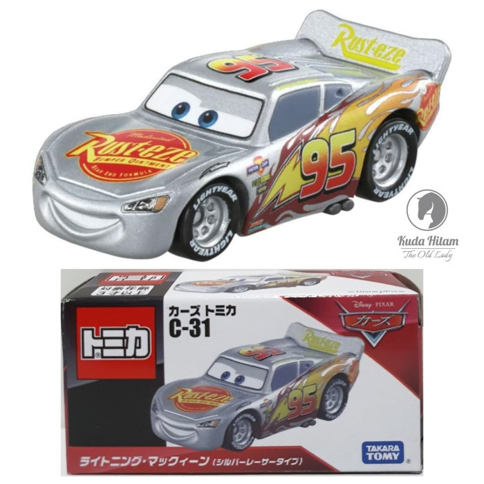 Jual CARS TOMICA C-31 LIGHTNING MCQUEEN SILVER RACER TYPE TERLARIS ...