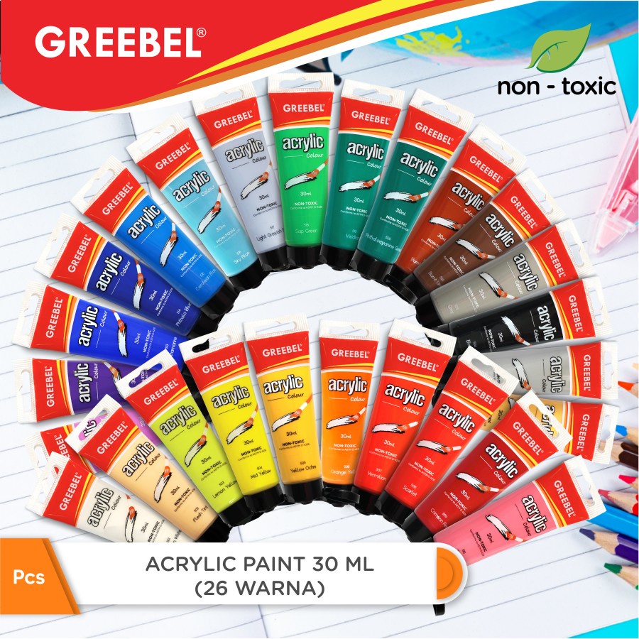 Jual BN - Grebeel Acrylic Colour 30ml / Cat Akrilik Greebel 30ml ...