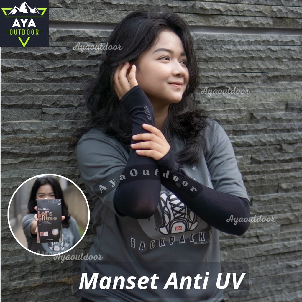 Jual MANSET TANGAN ANTI UV TEBAL LET'S SLIM UNISEX HANDSOCK PELINDUNG ...