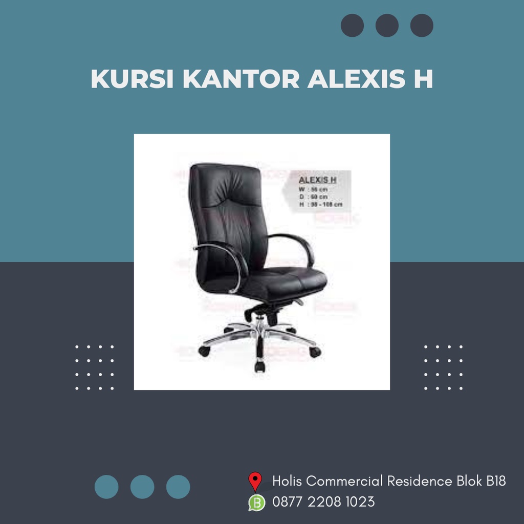 Jual Kursi Kantor Alexis H / Kursi Kantor Koenig | Shopee Indonesia