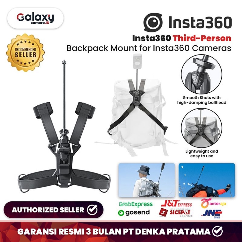 Jual Insta360 Third Person Backpack Mount Bundle Original | Shopee ...