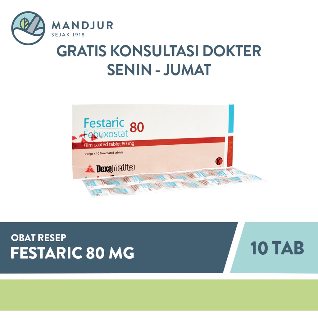 Jual Festaric 80 mg 10 Tablet | Shopee Indonesia