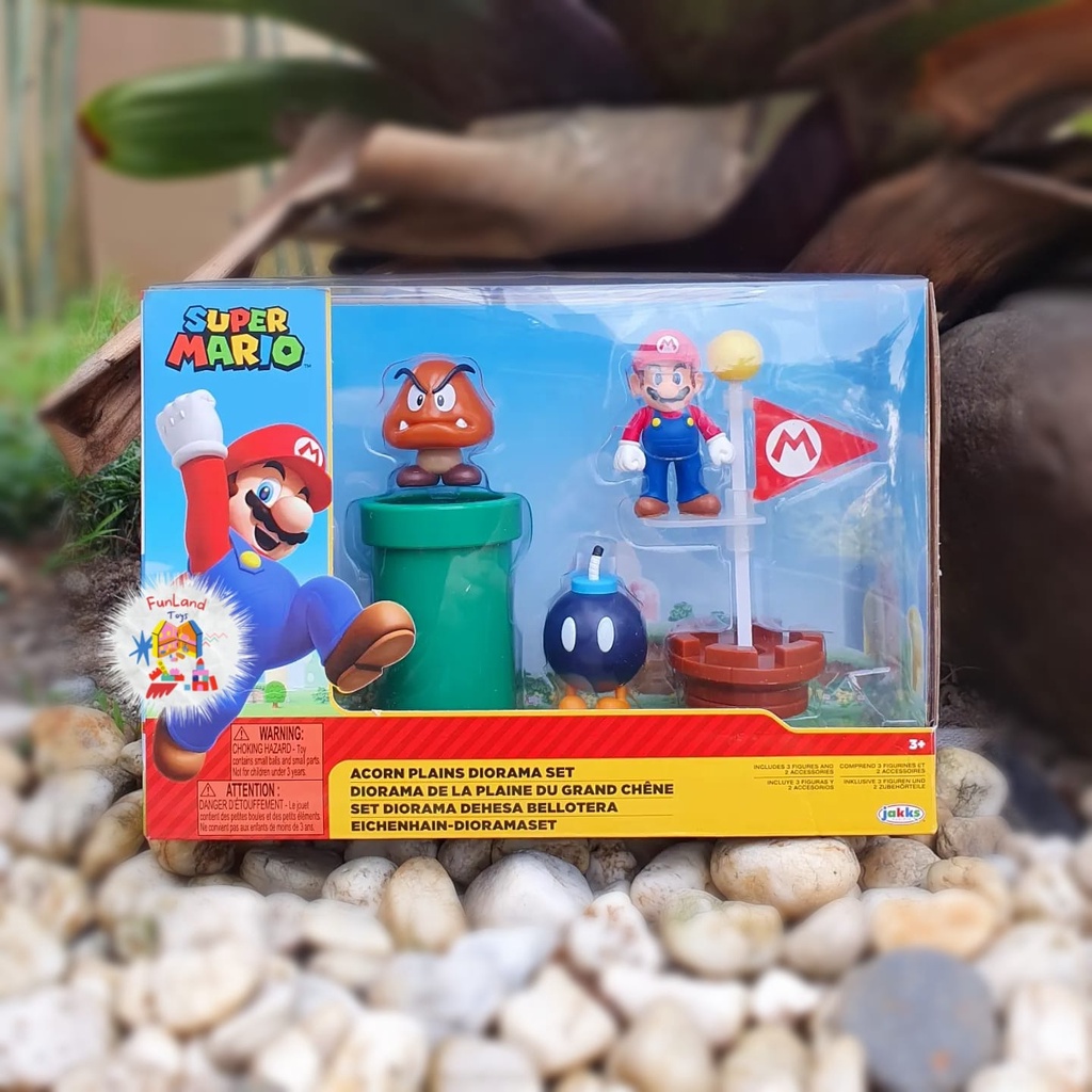 Jual Nintendo Super Mario Acorn Plains Diorama | Shopee Indonesia