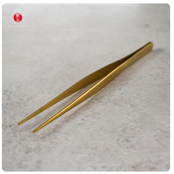 Jual Pinset Makanan Straight Tweezer Gold Shinsei 21cm | Shopee Indonesia