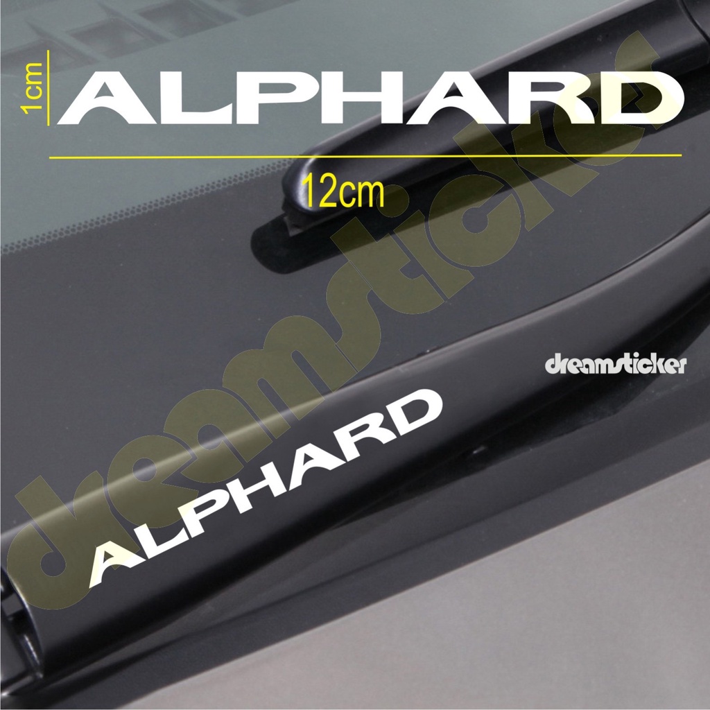 Jual Sticker Stiker Wiper Mobil Toyota Alphard | Shopee Indonesia