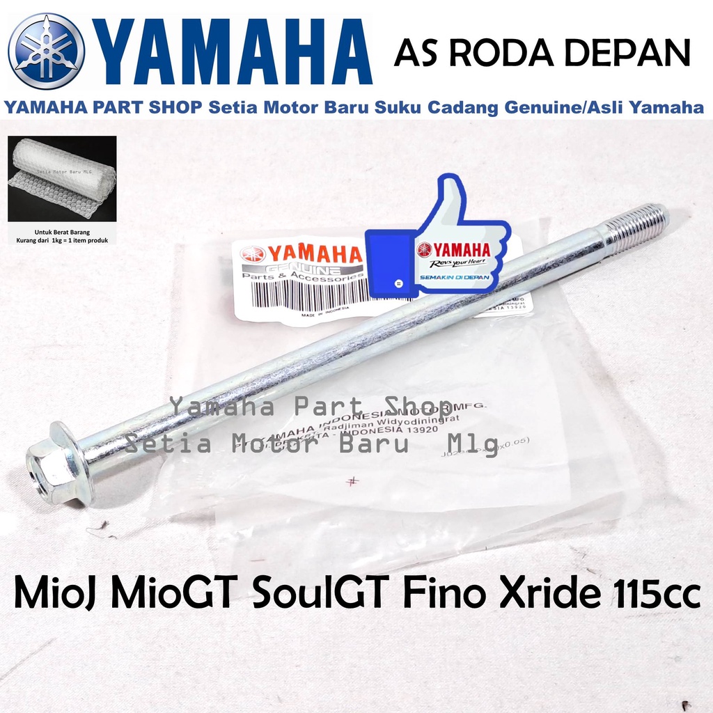 Jual As Roda Depan Motor Fino Xride MioJ MioGT Soul 115 Asli Yamaha ...
