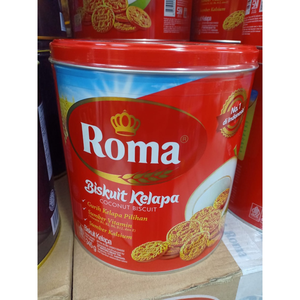 Jual Biskuit Roma Kelapa Kaleng 345gr | Shopee Indonesia