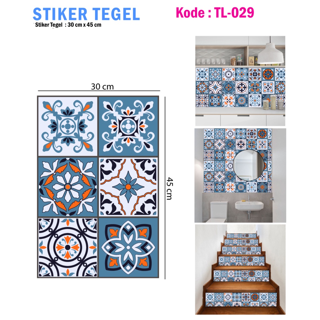Jual Stiker Tegel Lantai Stiker Dekorasi Keramil Wallpaper Dinding ...