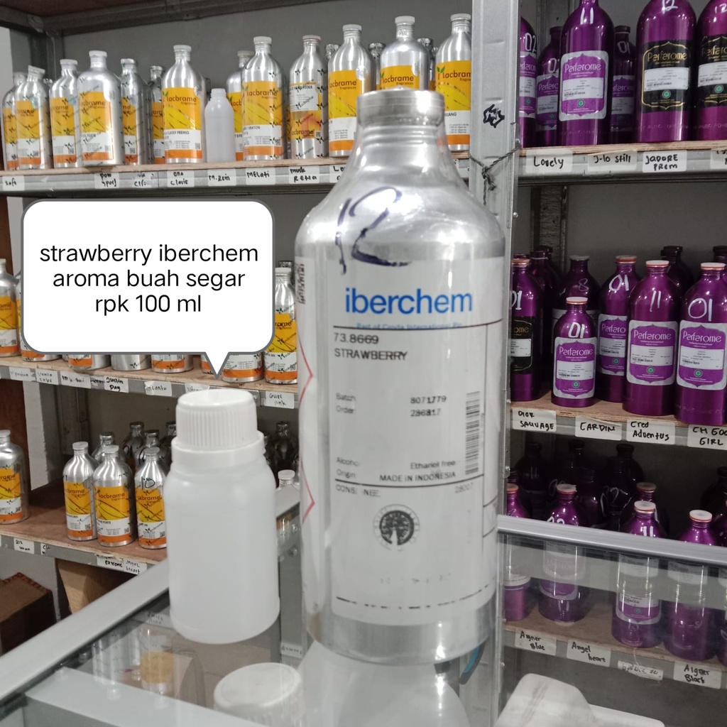 Jual STRAWBERRY BY IBERCHEM AROMA BUAH STRWBERY SEGAR RIPACK 100 ML ...