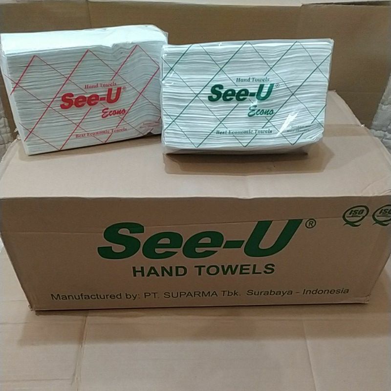 Jual See-U Hand Towel(Merah~Hijau~Coklat) /Karton | Shopee Indonesia