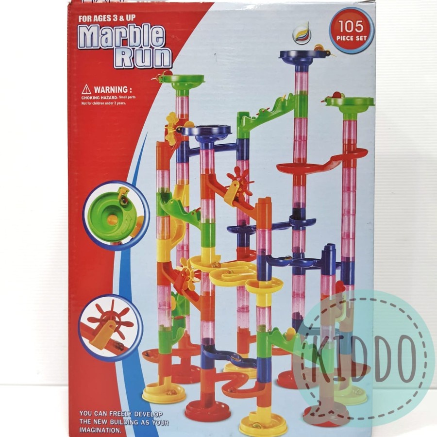 Jual Mainan edukasi marble run builing block - marble run pipe pipa - H ...