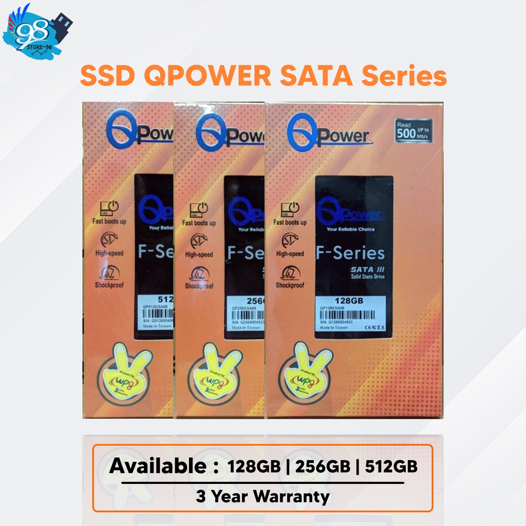 Jual QPower SSD F-Series 256GB Sata 3 - SSD 128 GB 2.5" ssd termurah ...