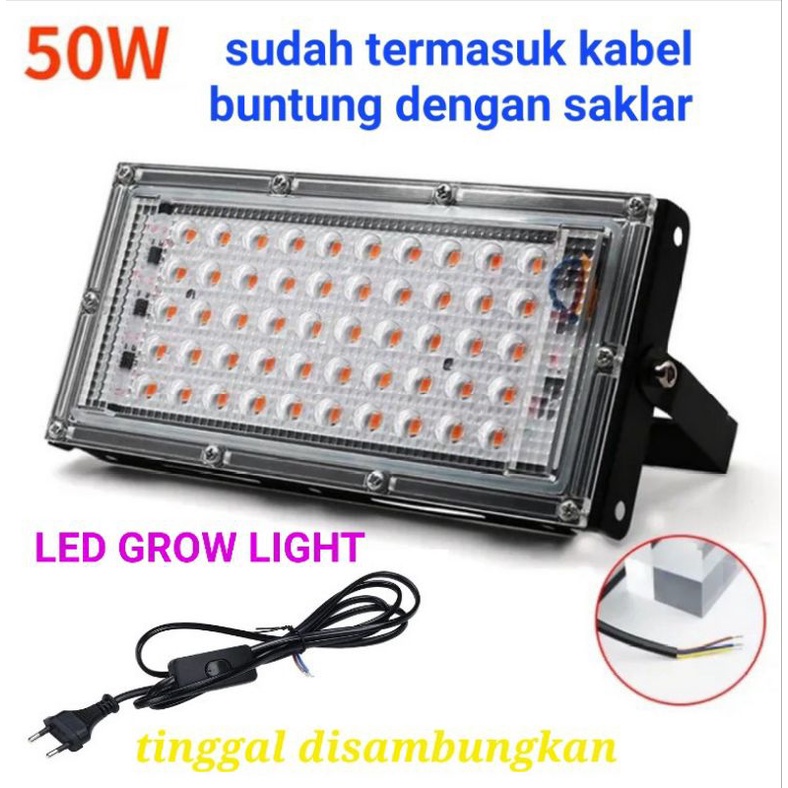 Jual lampu UV led cahaya tanaman tumbuhan hidroponik plant full spectrum led grow light lampu ...
