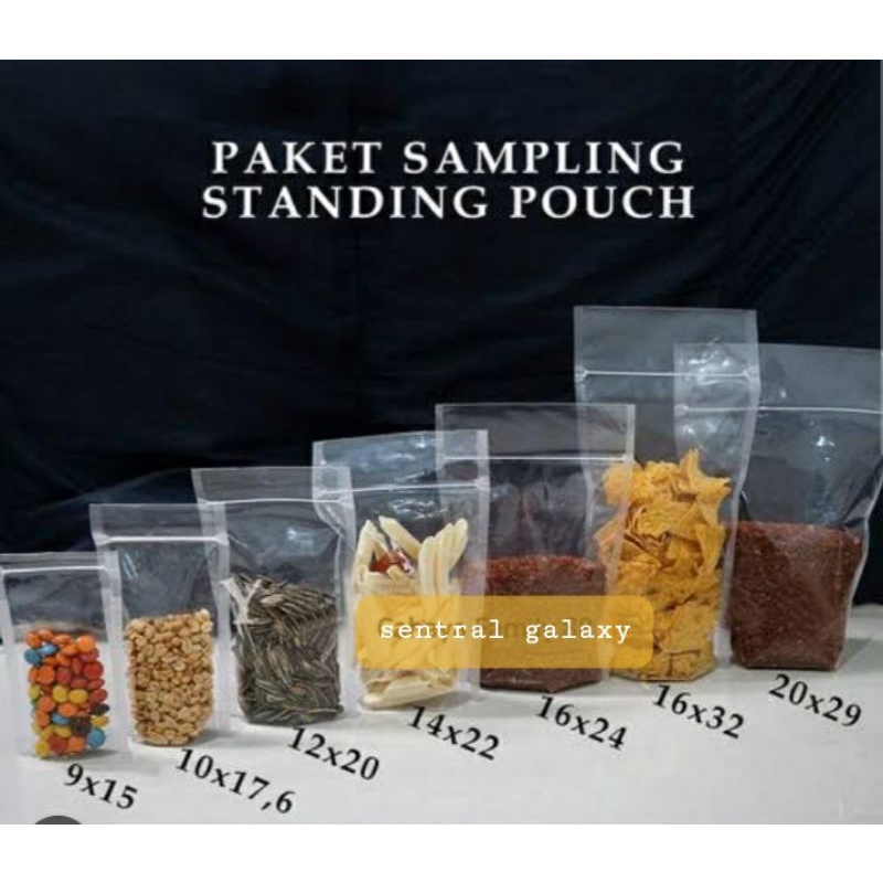 Jual Plastik standing pouch 16x24 50pcs | Shopee Indonesia