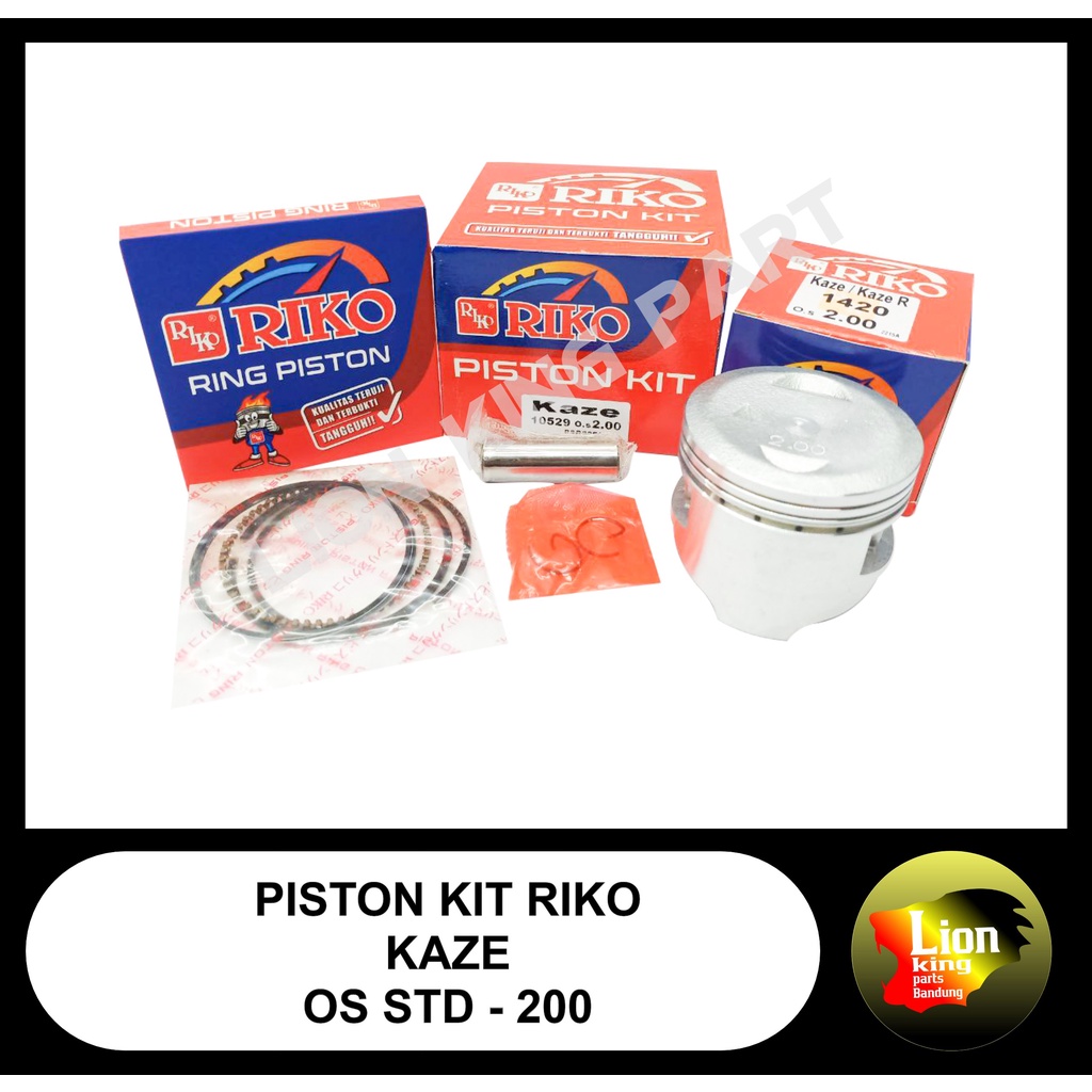 Jual PISTON KIT RIKO KAZE DIAMETER 53 - 55 PIN 13 | Shopee Indonesia