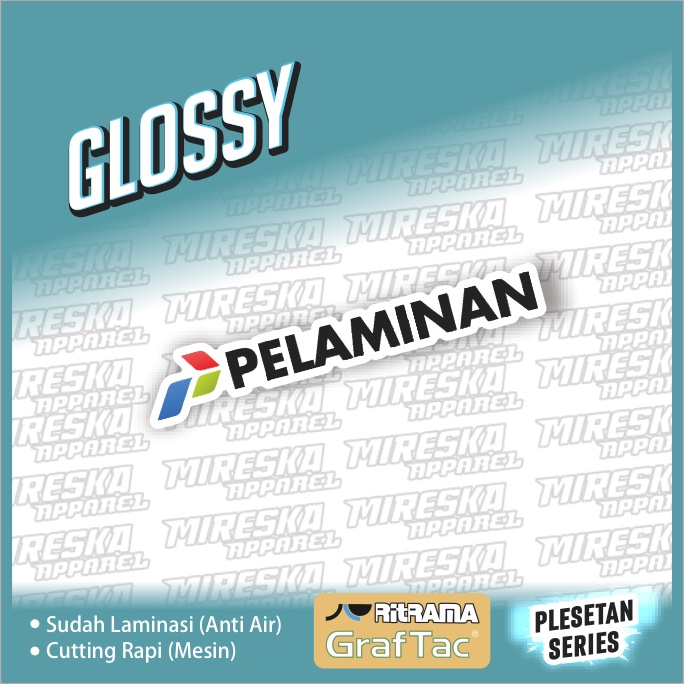 Jual Terbaru!! Stiker Viral Glossy Terlaris Aesthetic PLESETAN Series ...