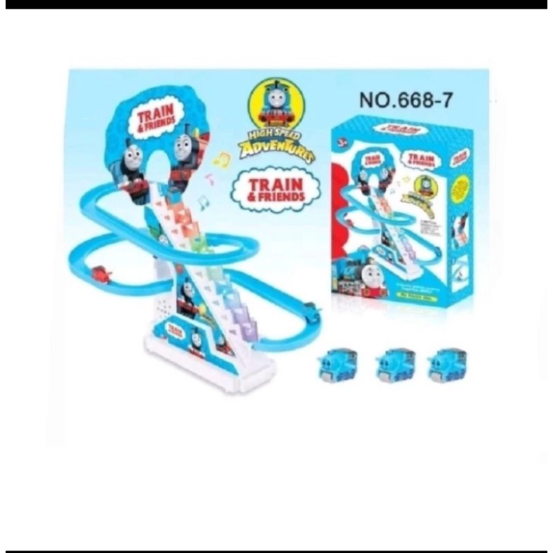 Jual MAINAN ANAK THOMAS TRACK TANGGA LIGHT & SOUND - MAINAN KERETA API ...