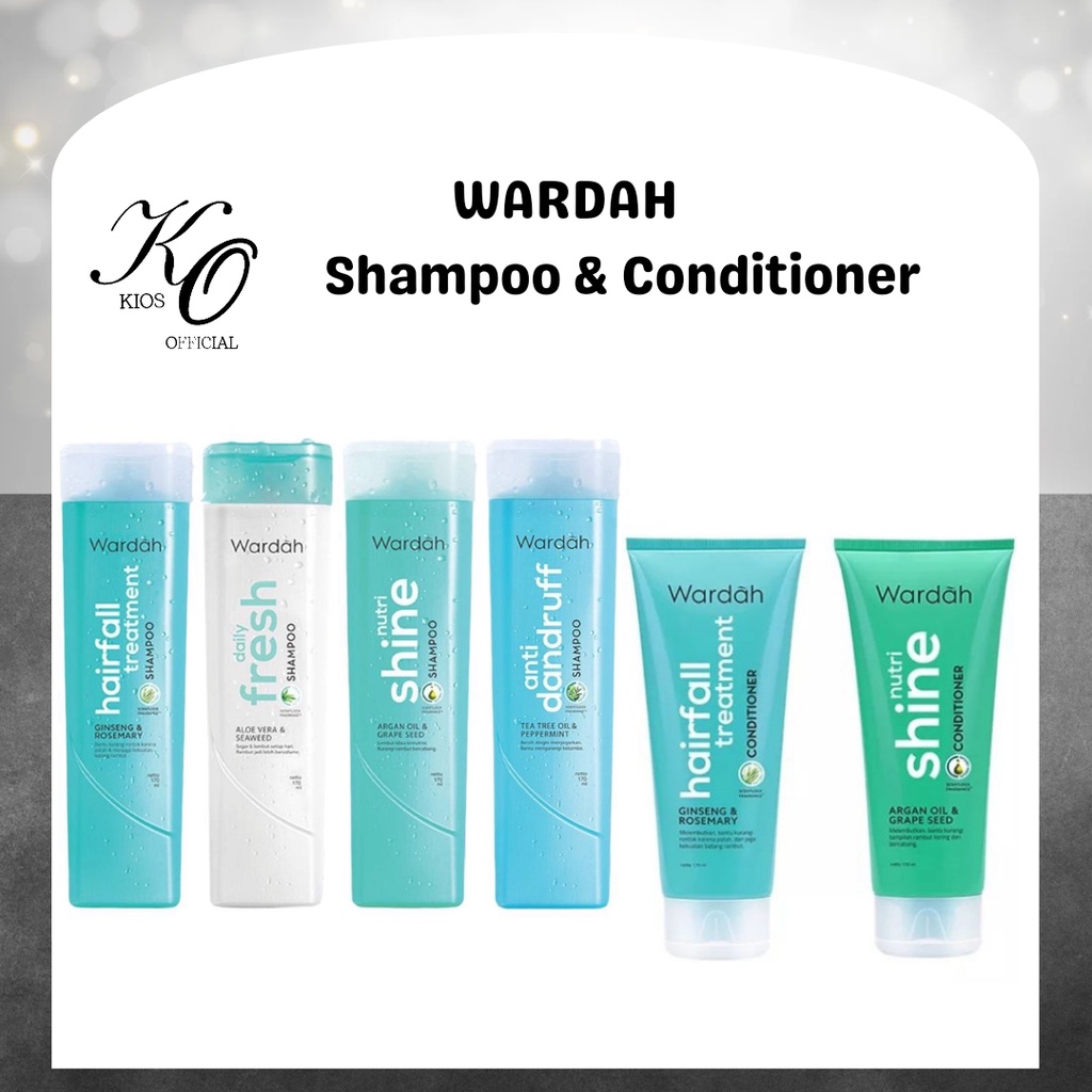 Jual Wardah Shampoo & Conditioner 170ml | Hairfall Treatment | Nutri ...