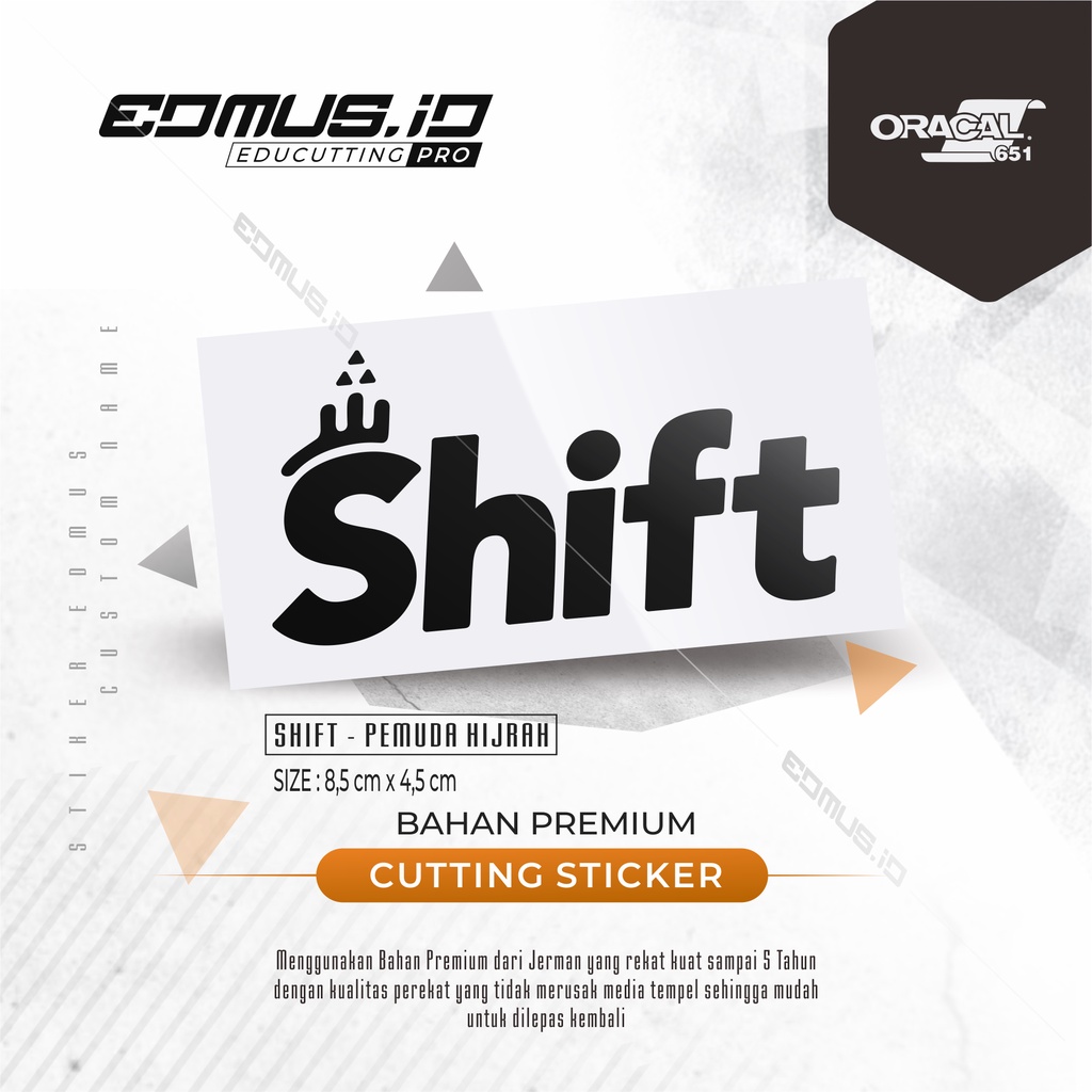 Jual Cutting Stiker Logo Shift | Cutting Sticker Oracal Premium ...