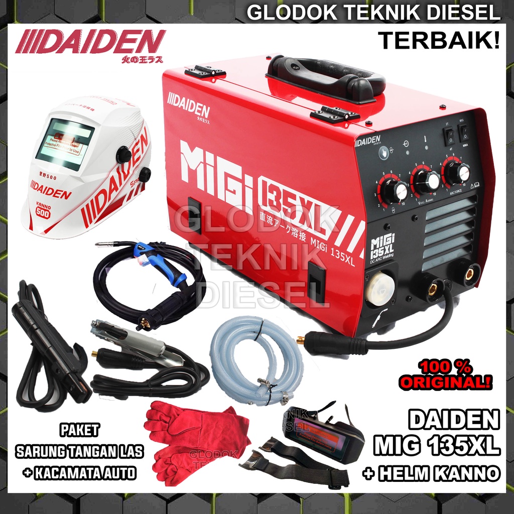 Jual DAIDEN Mesin Las CO2 MIGi MIG 135 XL 5 KG MMA MIG135 WELDING CO 2 ...