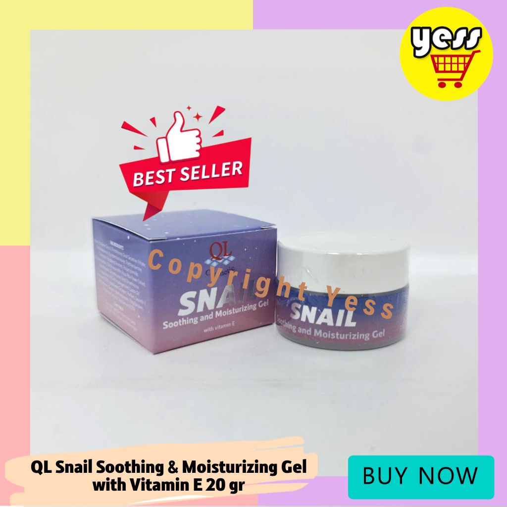 Jual QL Snail Soothing & Moisturizing Gel with Vitamin E 20 gr QL Cream ...